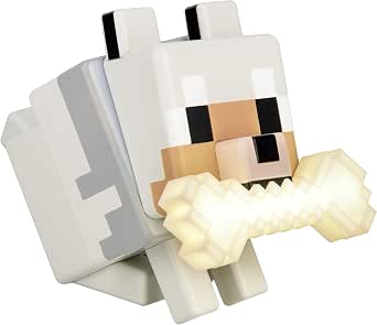 Paladone Minecraft Wolf GloBuddies 3D Colour Changing Light, Officially ...