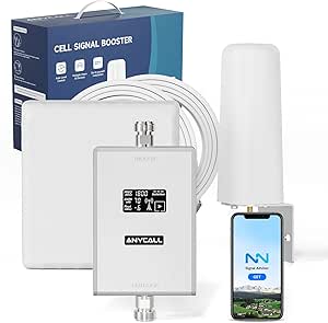 ANYCALL Amplificatore Segnale Cellulare per Banda 3 e 7, 4G LTE 3G GSM Ripetitore Segnale ...