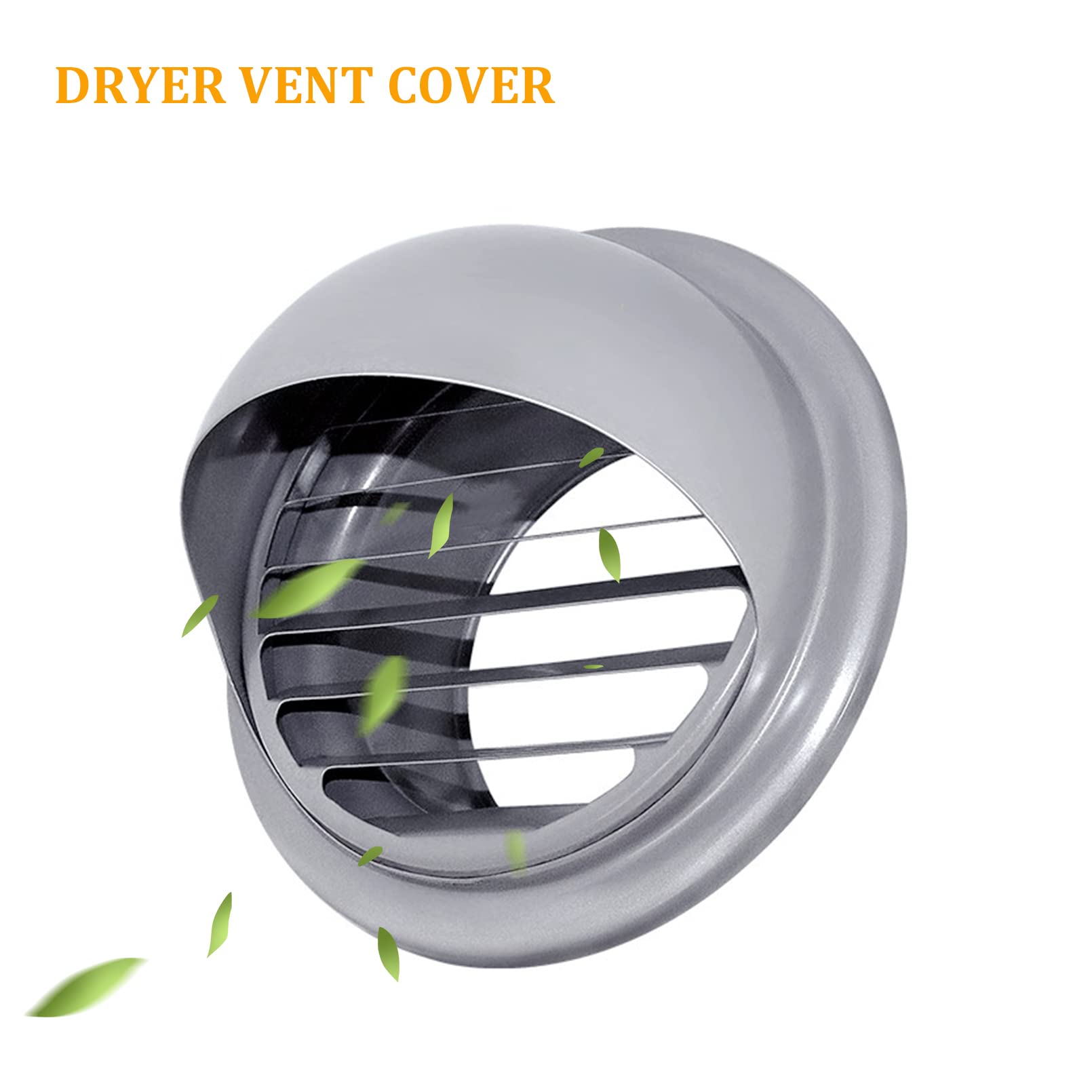 Snapklik.com : 4in Dryer Vent Cover 304 Stainless Steel Soffit Vent ...