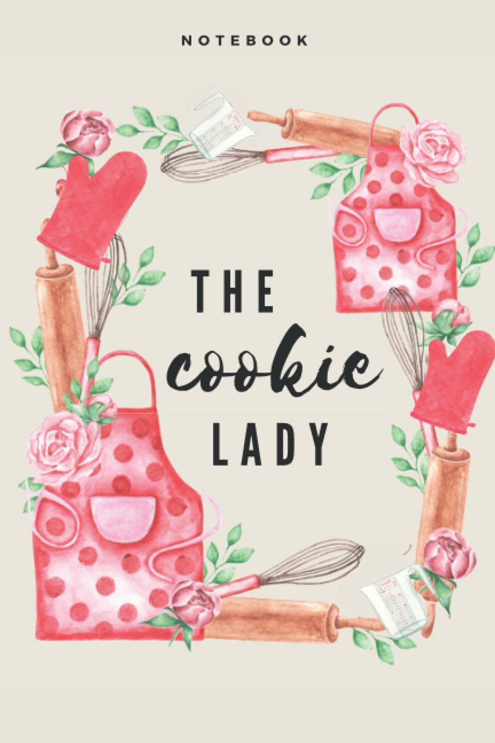 Cookie Lady Notebook: Cookie / Baking Themed Lined Journal Notebook ...