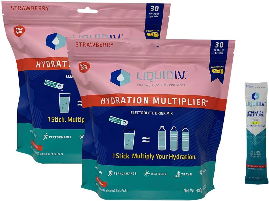 Amazon.com: Liquid I.V. Hydration Multiplier 30 Stick, 16.93 Ounce ...