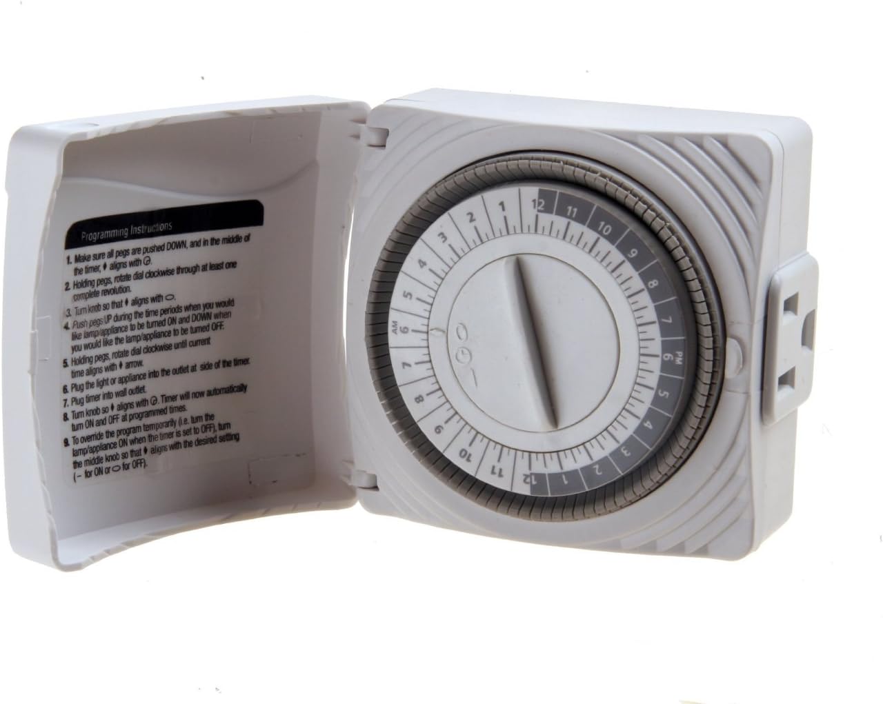 Westek TM07DHBLNT Daily Timer with Grounded Outlet, White - Ground ...