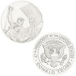 Amazon.com: Donald Trump Coin 2024 Shooting Trump Assassinated Coins ...
