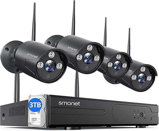 Wireless Security Camera System,SMONET 1080P 8 Channel Home ...