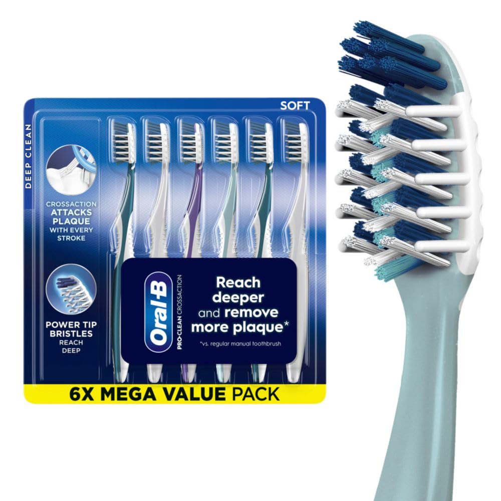 Oral-B Pro Health All In One Soft Toothbrushes, 6 Count : Amazon.com.mx ...
