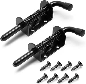 Slide Bolt Latch, 2 Pcs Stainless Steel Spring Loaded Latch Pin, Spring ...