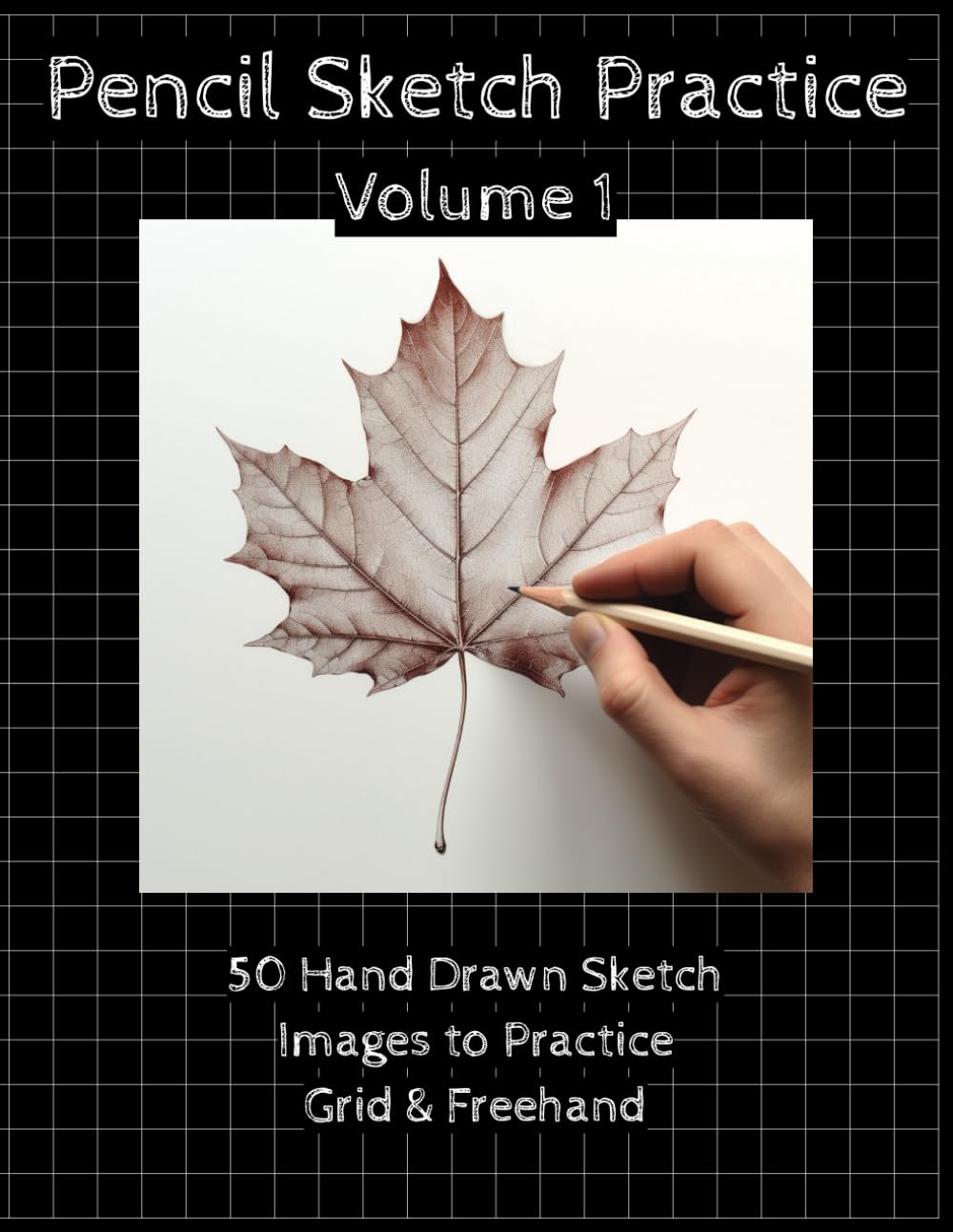 Pencil Sketch Practice Volume 1: 50 Sketches to copy with proportional ...