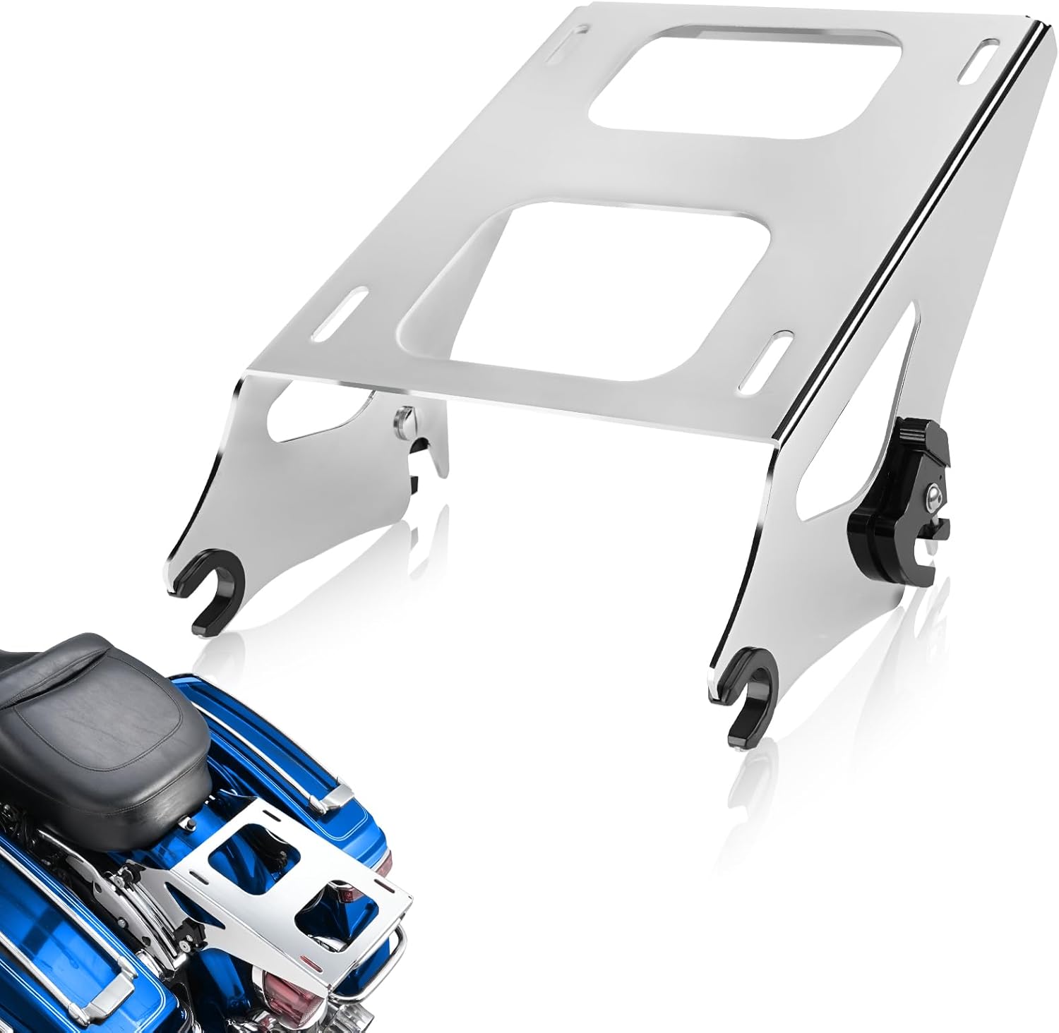 Amazon.com: Upgraded Luggage Rack, Quick-Detach Two-Up Tour Pack Pak ...