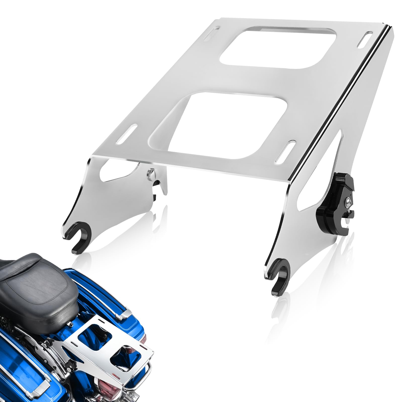 Snapklik.com : Upgraded Luggage Rack, Quick-Detach Two-Up Tour Pack Pak ...