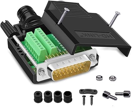 Amazon.com: ANMBEST DB26 Breakout Connector, Solderfree RS232 D-SUB ...