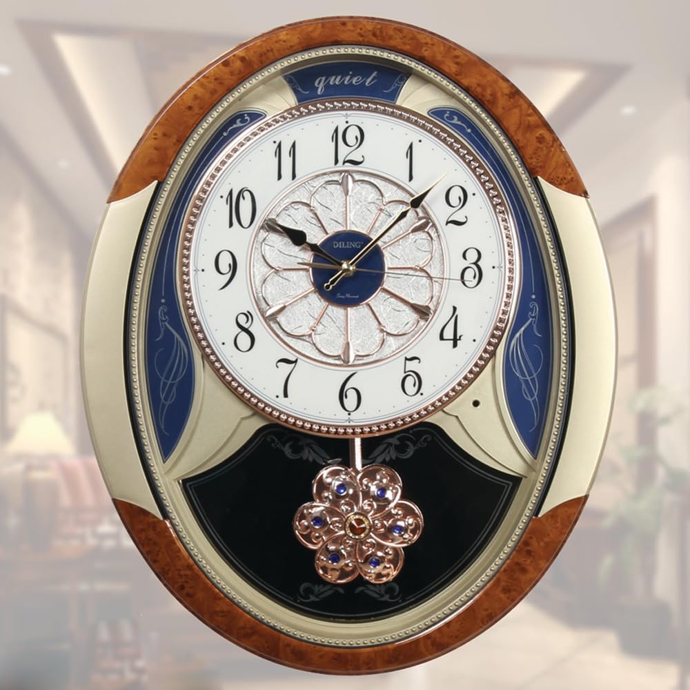 Amazon.com: Very Large Size Motion Wall Clock with Melodies & Chimes ...