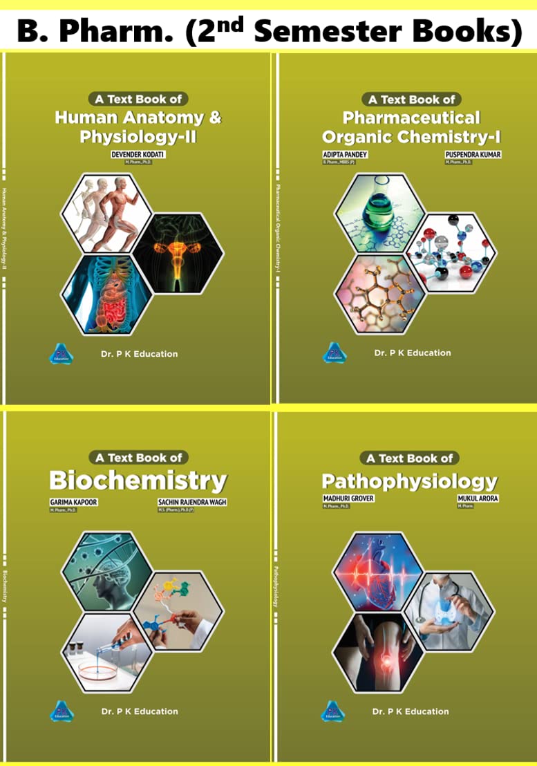 Buy B. Pharm. 2nd Semester Text Books (4 in 1) Set of 4 Books by Dr. PK Education Book Online at ...