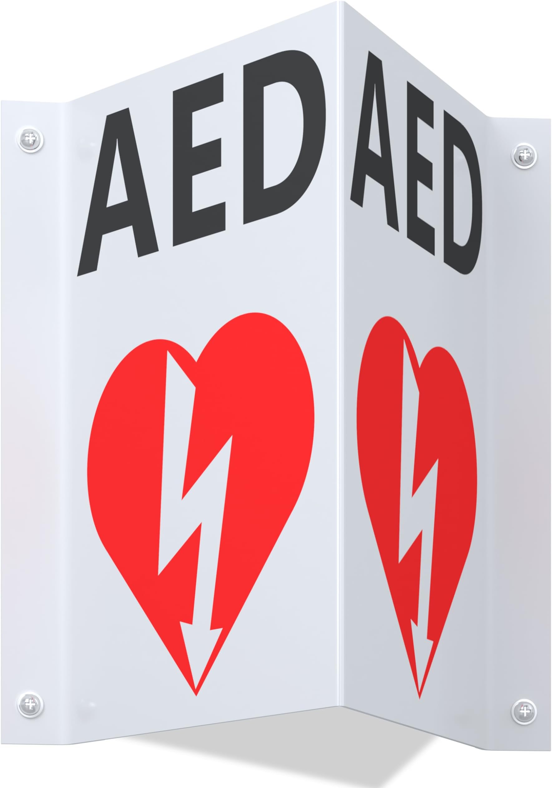 Amazon.com: AED Projecting Acrylic Emergency Sign: 9" x 7.7" Size ...