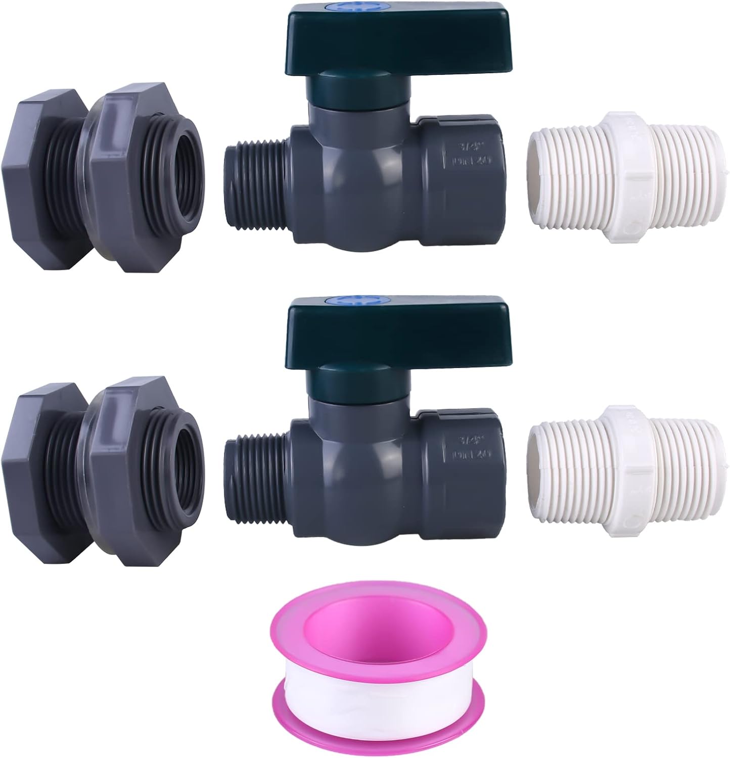 Amazon.com : Rain Barrel Spigot Diverter Kit: 2 Pack Rain Barrel Spigot ...