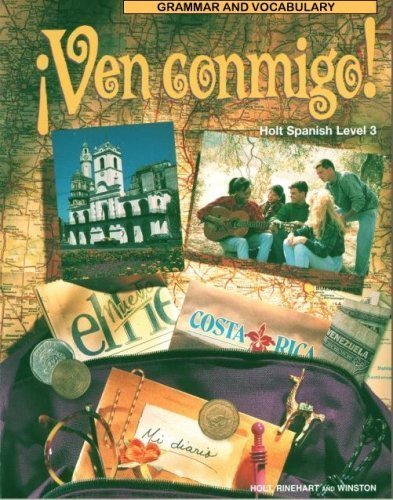 Amazon.com: Ven Conmigo!: Holt Spanish Level 3 : Grammar and Vocabulary ...