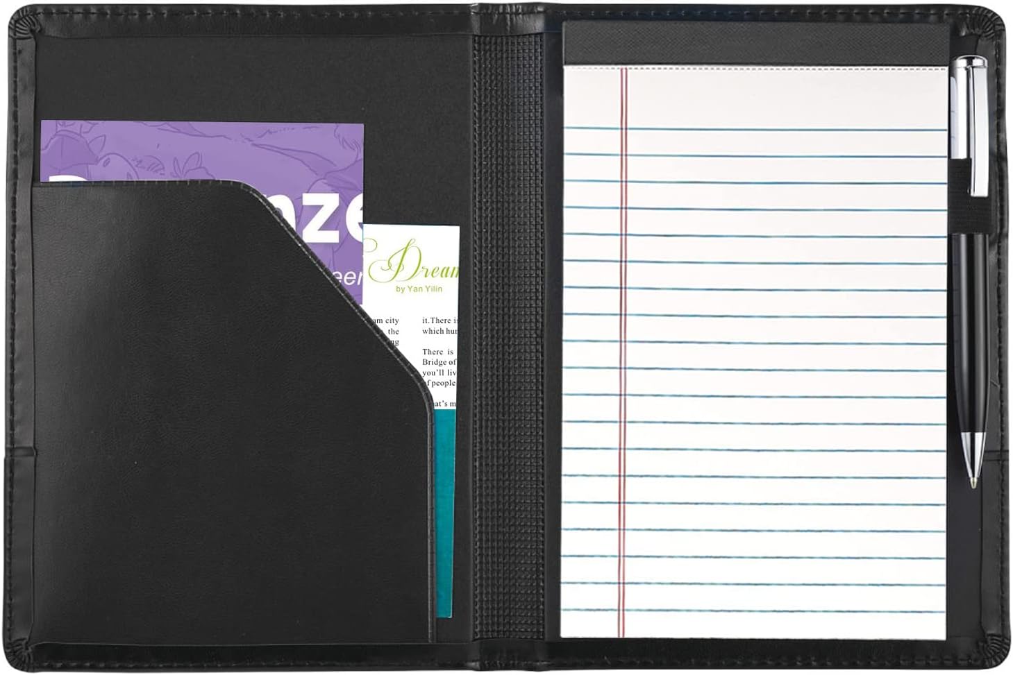 Amazon.com : Lcjtop Padfolio Binder A5 Document Organizer with ...