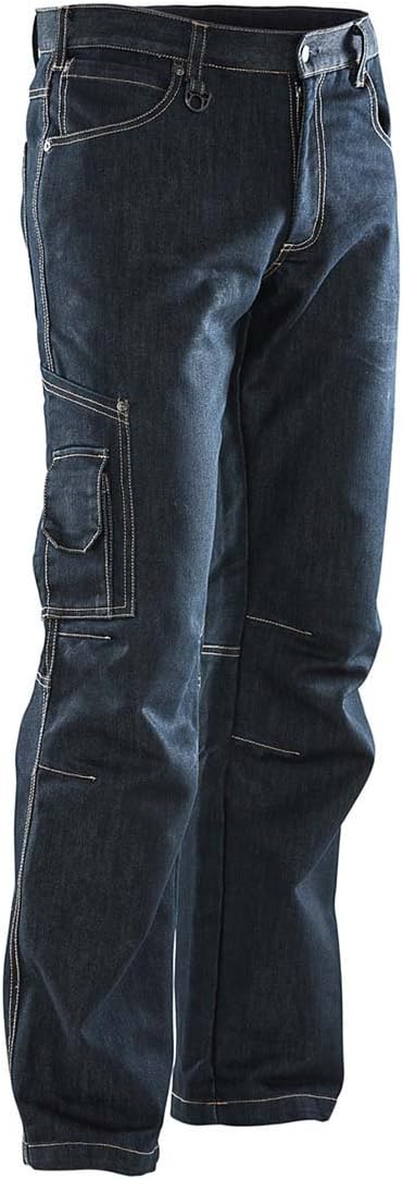 Amazon.com: JOBMAN Workwear Men's Five Pocket Worker Jeans, Dark Denim ...