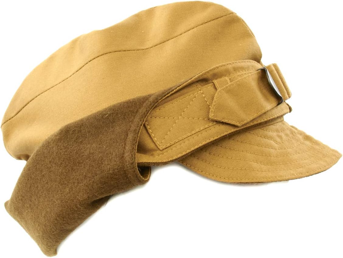 IMA U.S. GI WWII Winter Cap with Buckle - Size 7.25 (58 cm) Tan at ...