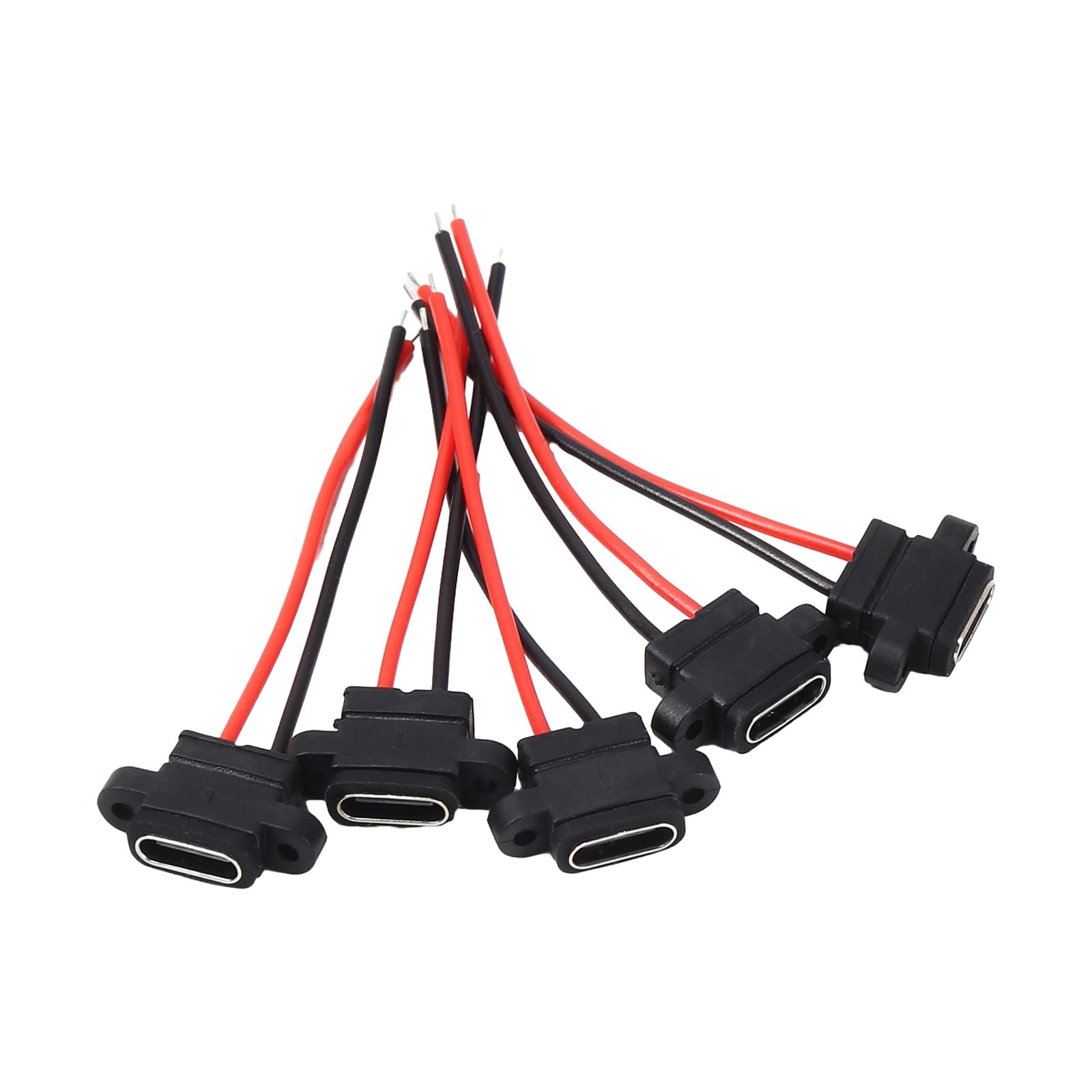 Snapklik.com : ALMOCN 5PCS Type-C Female Chassis 2 Pin Type-C Female ...