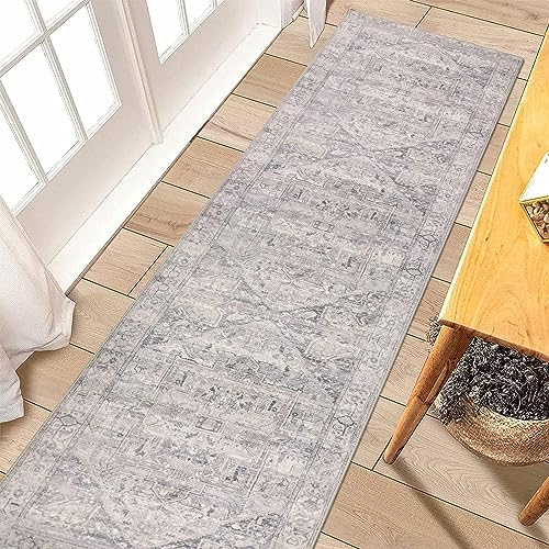 Homcomodar Boho Hallway Runner Rug 65x240cm Non Slip Washable ...
