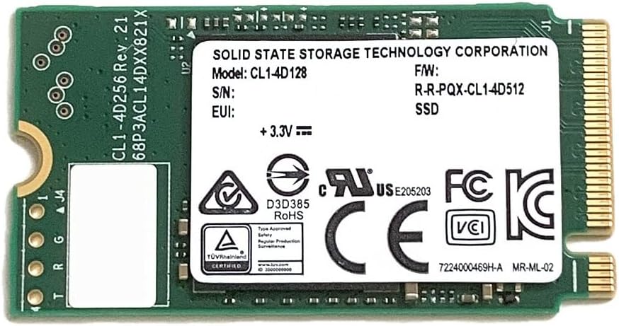 Amazon.com: SSSTC SSD 128GB M.2 2242 42mm NVMe PCIe Gen3 x4 CL1-4D128 ...