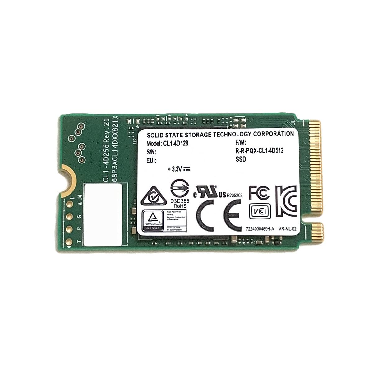 SSSTC SSD 128GB M.2 2242 42mm NVMe PCIe Gen3 x4 CL1-4D128 Solid State ...