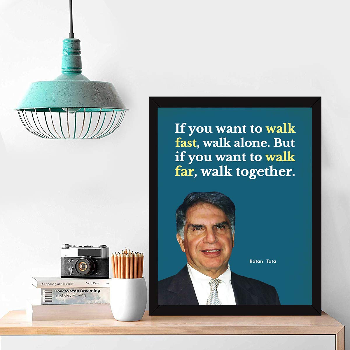 Buy Chaka Chaundh - motivational quotes of Ratan Tata poster with wall ...