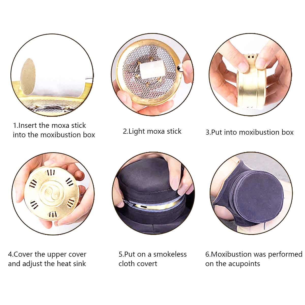 (100pcs) Moxibustion Patch Pure Nature Cold Compress Treatment Moxa ...