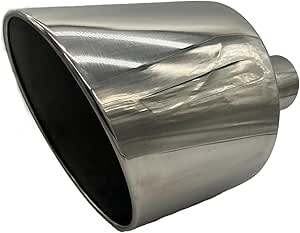 Amazon.com: 4" inlet Universal Diesel Exhaust Tip 12" outlet 18" Long ...