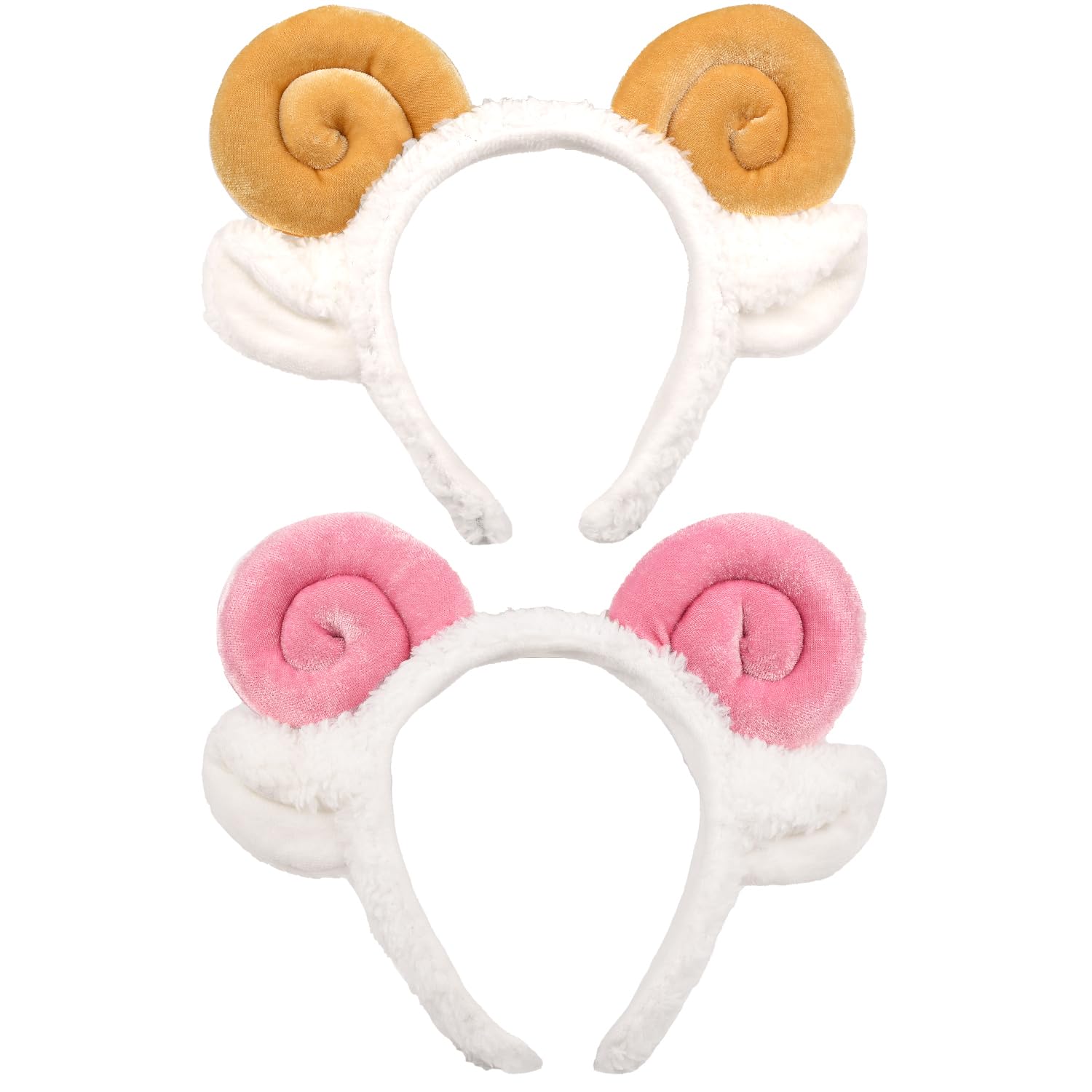 Bohue 2Pcs Sheep Headband Sheep Horn Hairband with Ear Lamb Hair Hoop ...
