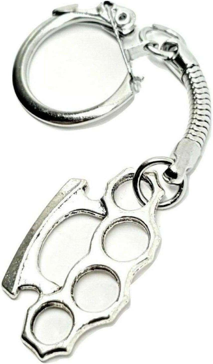 Miniature Knuckle Duster Keyring, Gangsa Rapper Keychain : Amazon.co.uk ...