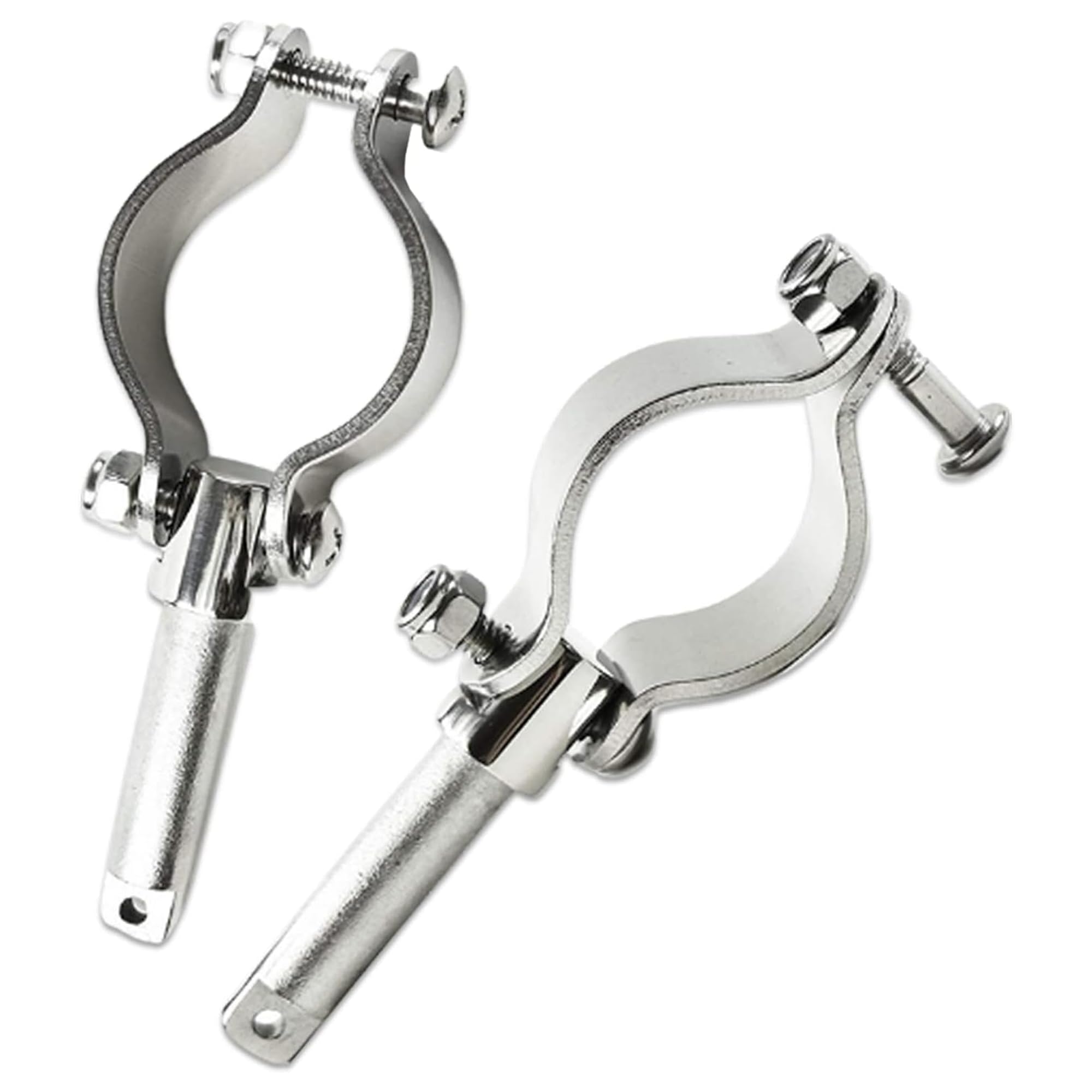 MARINE CITY 316 Grade Stainless Steel Heavy Duty Clamp on Shaft Rowlock ...