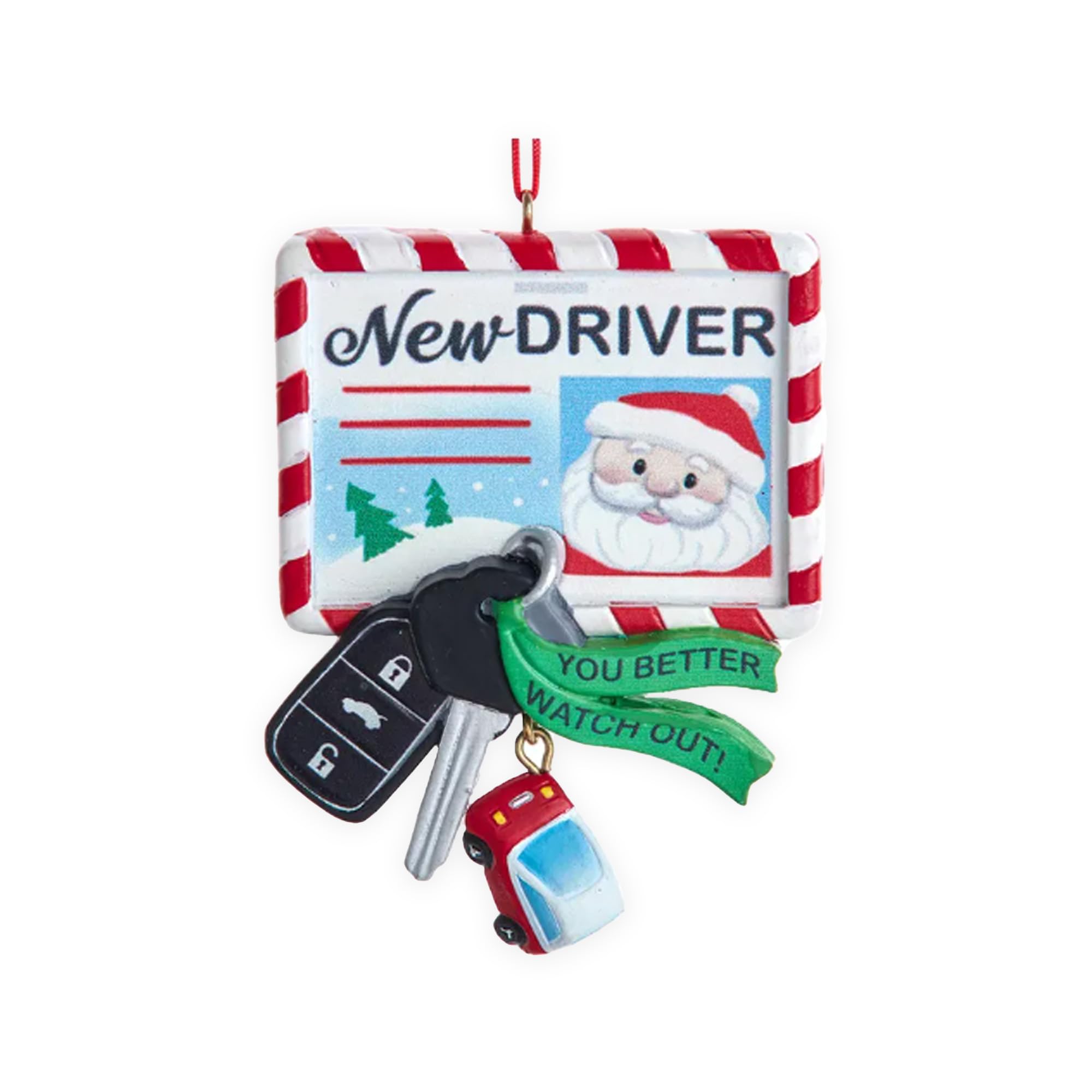 Amazon.com: Kurt S. Adler New Driver Santa License Ornament : Home ...