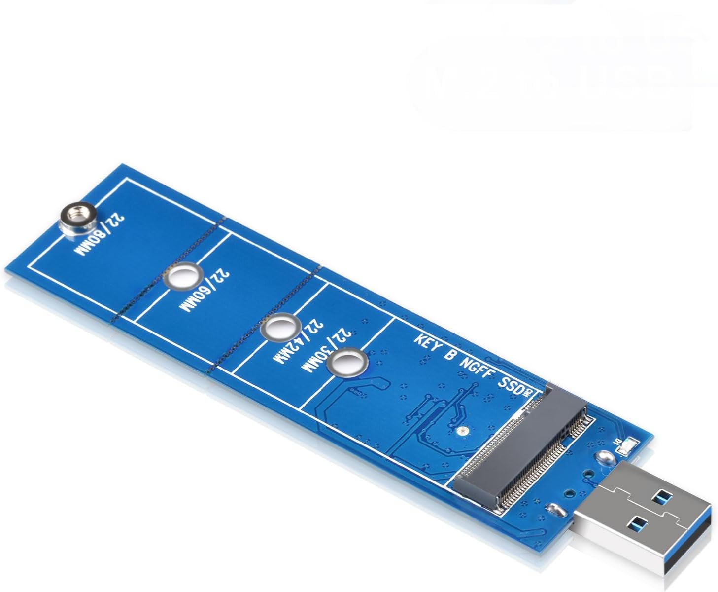 Amazon.com: RIITOP M.2 to USB Adapter, NVMe to USB 3.1 Reader Card ...