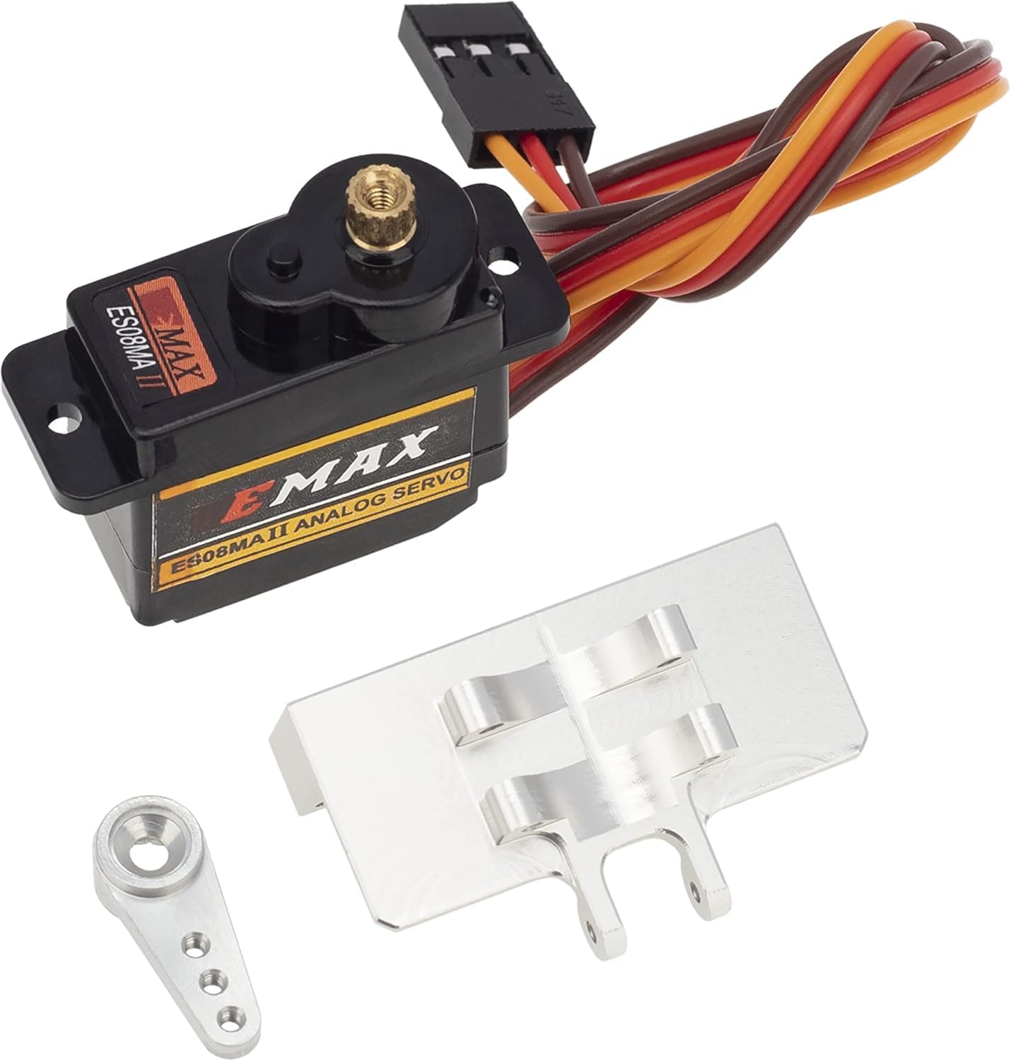 Amazon.com: MEUS RACING SCX24 Servo EMax ES08MA II with Servo Mount and ...