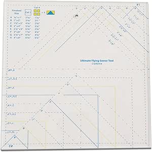 Amazon.com: YICBOR Ultimate Flying Geese Tool, Quilting Ruler and ...