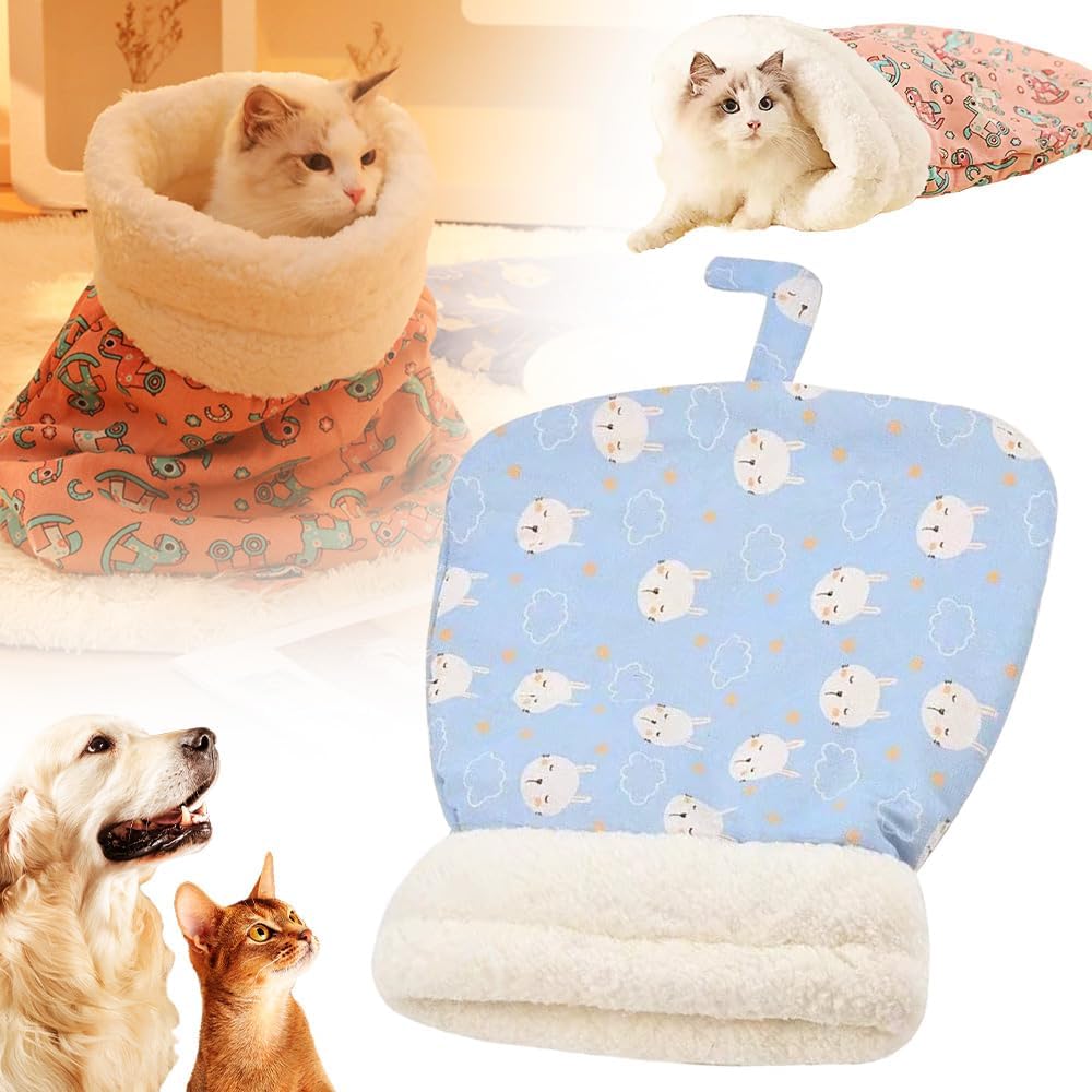 Amazon.com : Cat Sleeping Bag, Cat Sleeping Bag for Indoor Cats, Soft ...