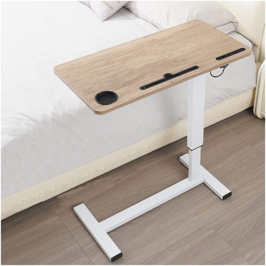 Mobile Overbed Computer Table Days Overbed Table, White Adjustable ...