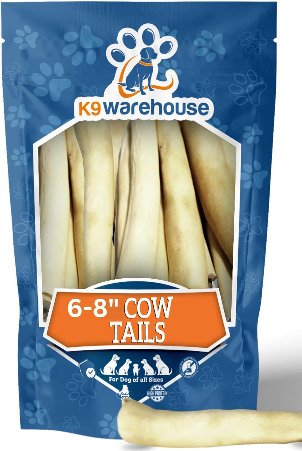 Amazon.com : K9warehouse Cow Tails for Dogs - Natural Ox Tail Chews ...