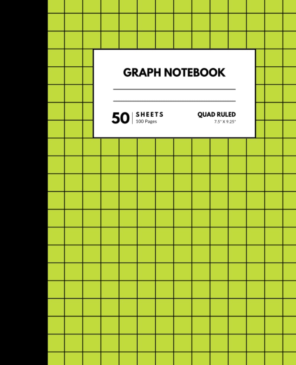 Amazon.com: Lime Green Graph Notebook: Quad Ruled 4x4 Composition ...