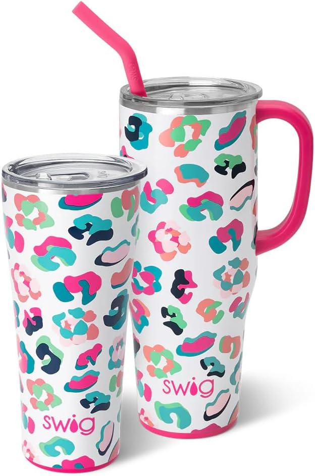 Amazon.com | Swig Life Party Animal Mega Set | 40oz Travel Mug with ...