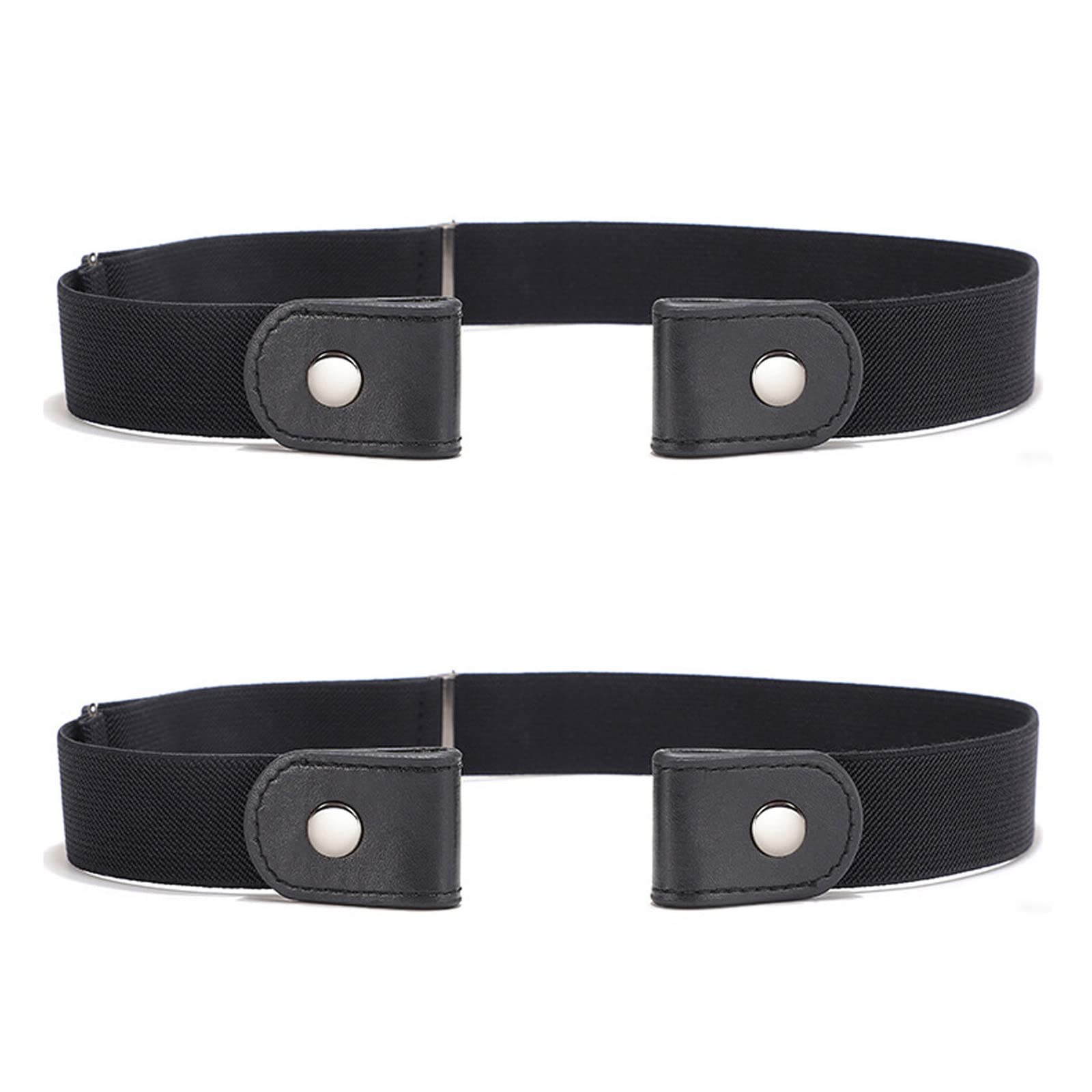 JOYAUS [2 Pack] No Buckle Belt Adjustable Elastic Buckle Free Belts for ...