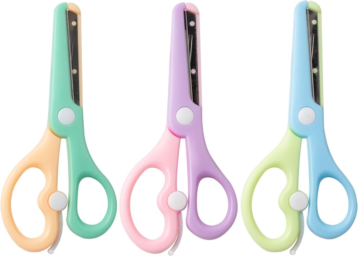 Amazon.com: ANJOBIBI,Safety Scissors FOR KIDS 3-Pack, Training Craft ...
