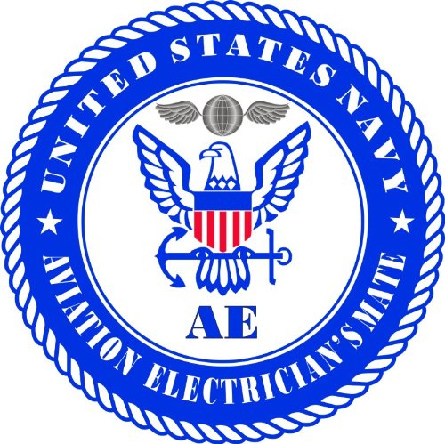 Amazon.com - US Navy Aviation Electrician's Mate Rating Decal Sticker 3.8"