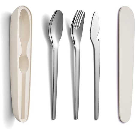 Amazon.com | Zoku Pocket Utensil Set, Peach | Stainless Steel Fork ...
