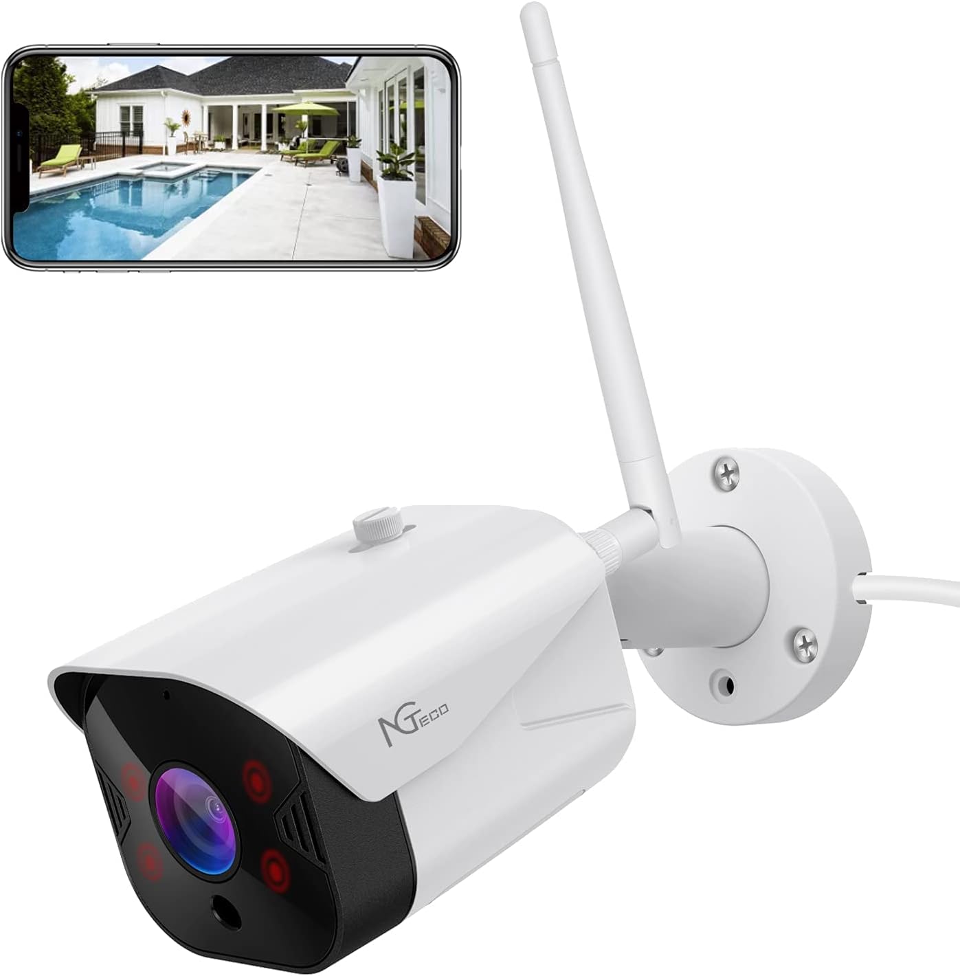 Amazon.com : NGTeco Outdoor Security Camera, Wired Wireless Outdoor ...