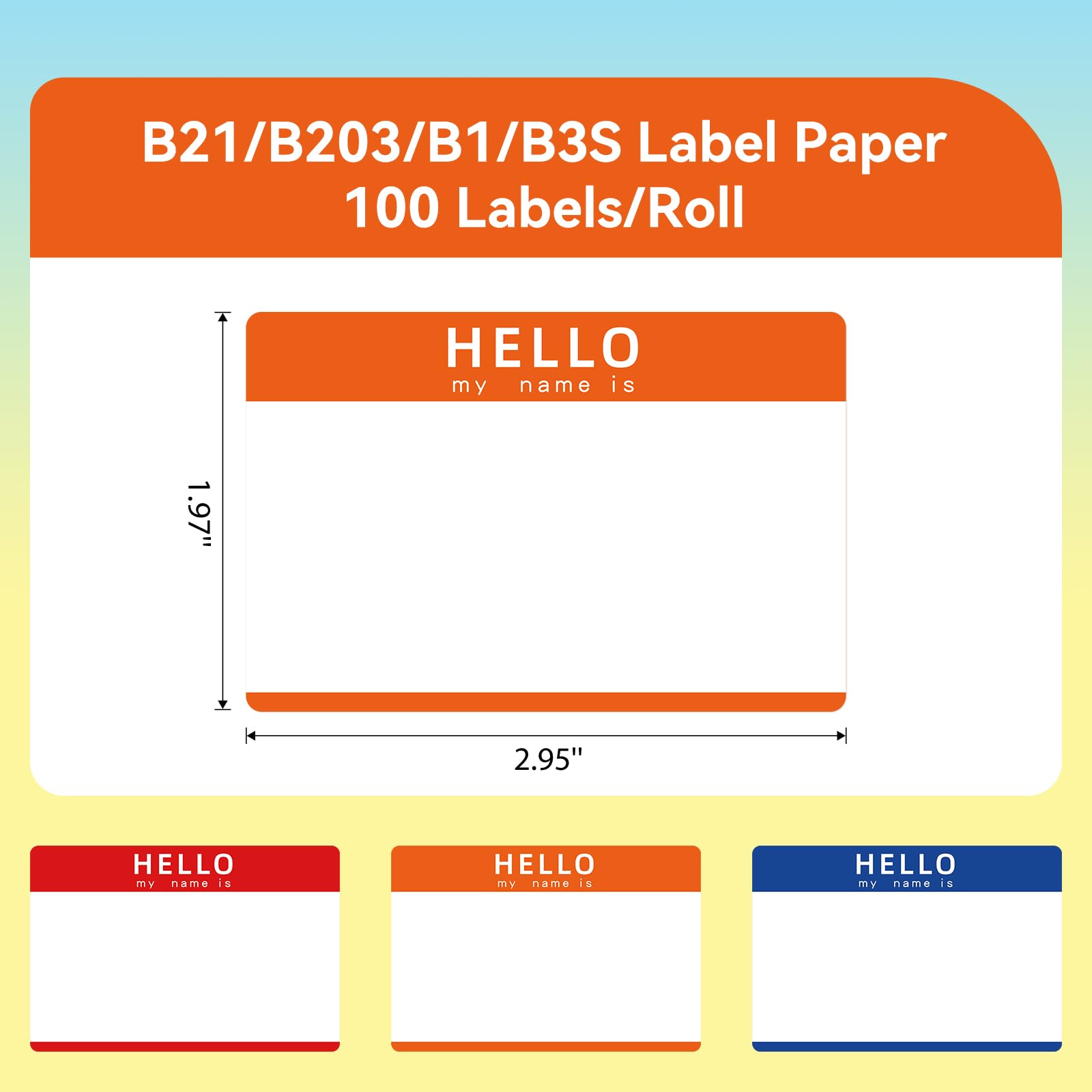 Snapklik.com : Name Tags For NIIMBOT B21 B1 Label Maker Tape