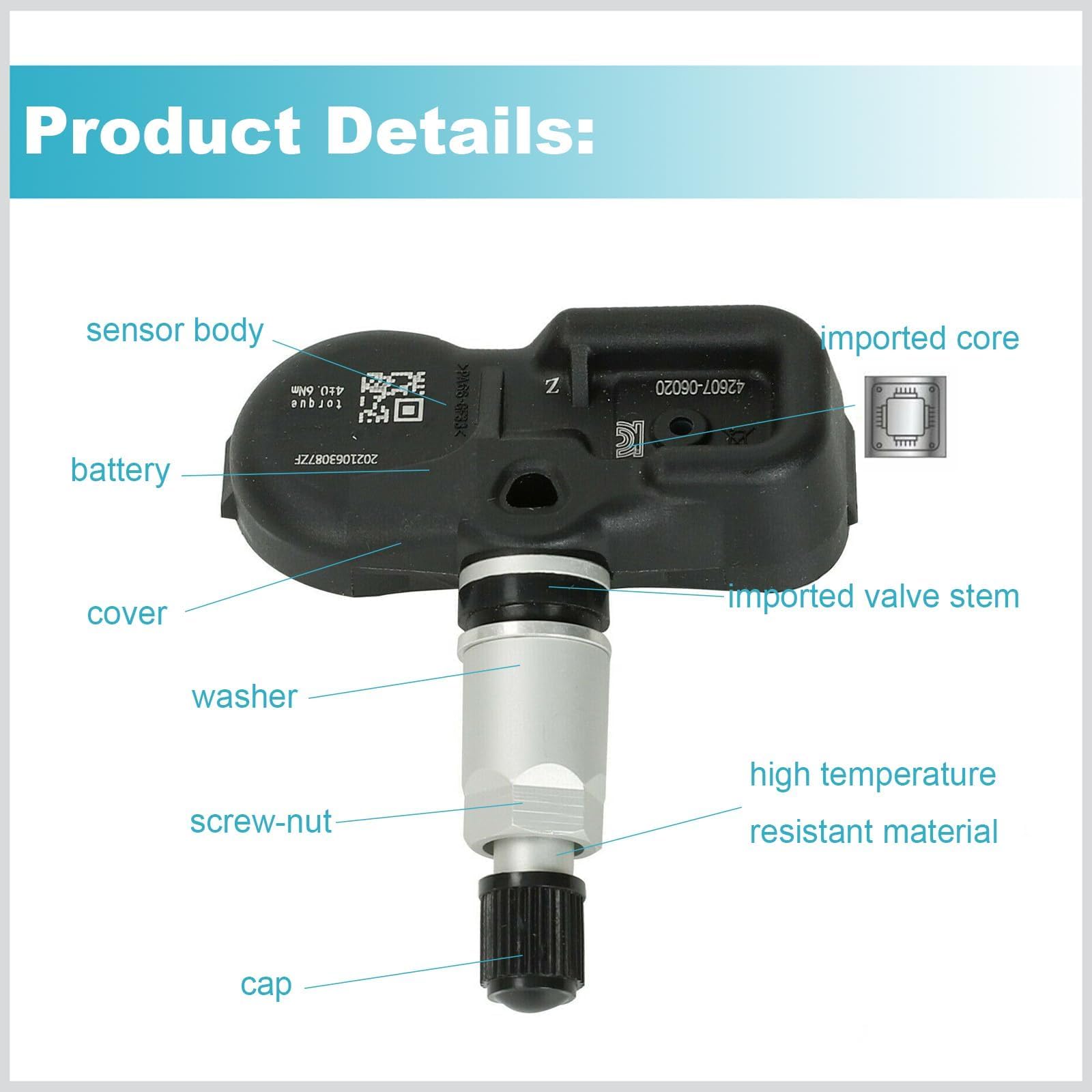 Snapklik.com : Ensun TPMS Sensor Tire Pressure Monitoring System Sensor ...