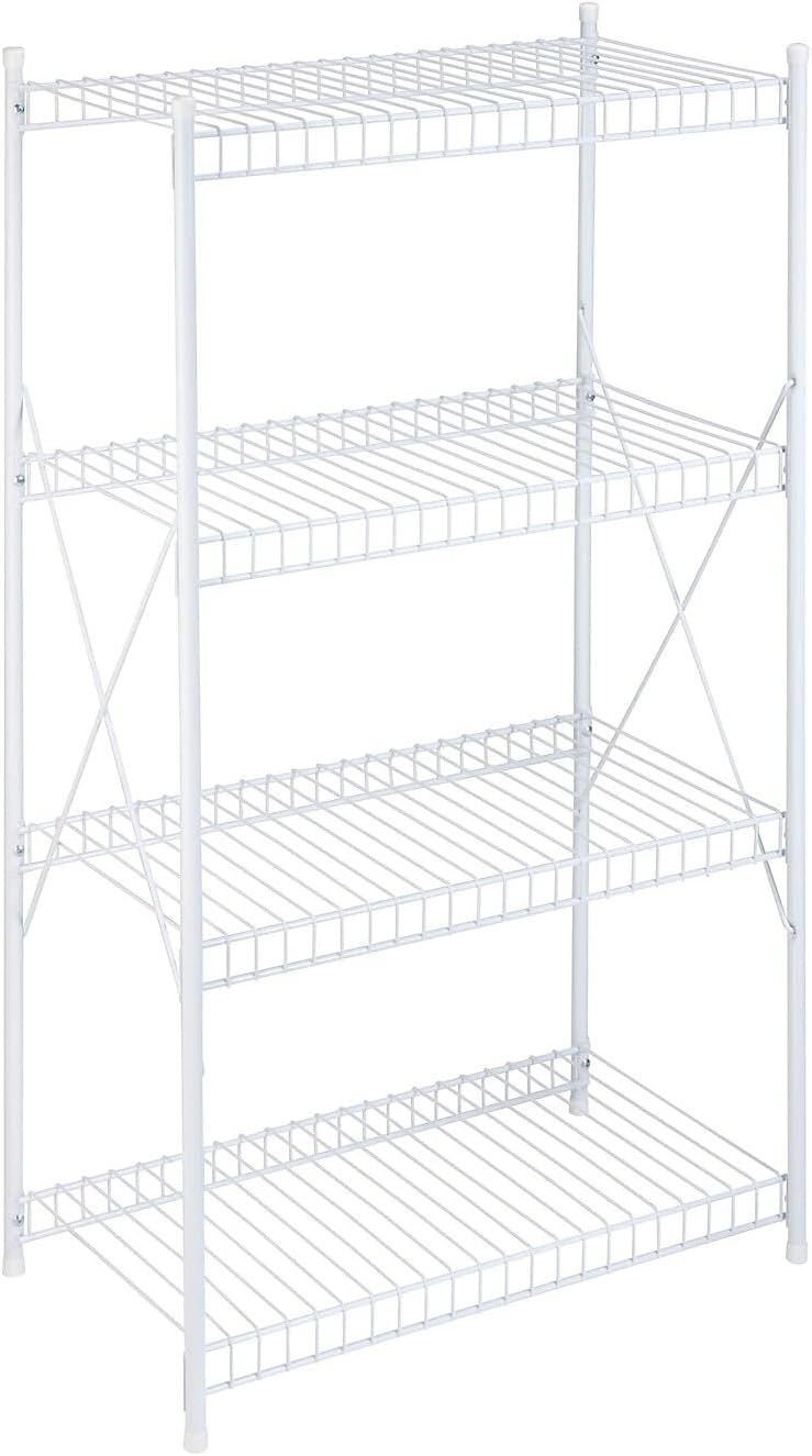 Amazon.com: Whitmor 4 Tier, White, Closet Shelf : Home & Kitchen