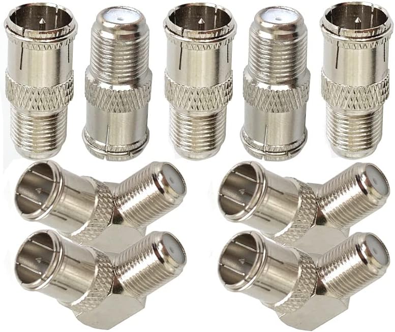 Amazon.com: Fanbalunke Coax Quick Connect Cable TV Connector 7 Pcs ...